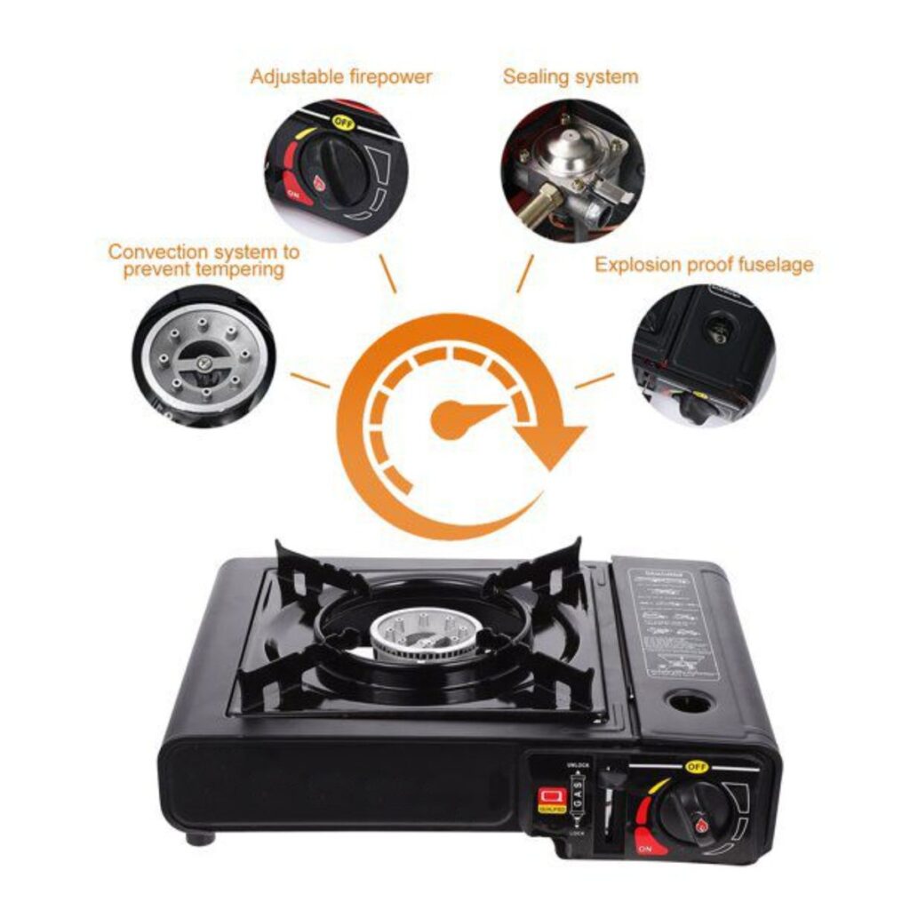 Single Burner Canister Camping Gas Stove With Travel Case at Elijah ...